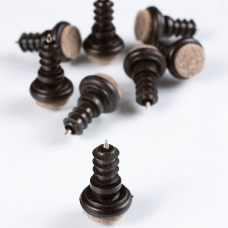 Fleksible stolehætter, m. filt